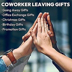 Coworker Leaving Gifts - Chance Made Us Colleagues - Friendship Gifts for Female Friends, Birthday Gifts for Coworkers - Going Away, Goodbye, Farewell Gifts (Brown)