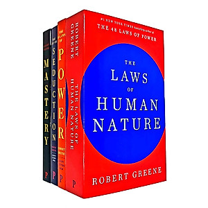 Robert Greene Collection 4 Books Set (The Art of Seduction, Mastery, The Concise 48 Laws of Power, The Laws of Human Nature)