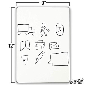 Dry Erase Boards [30pc Double Sided] Lapboards with ClearWipe Coating! Small White Boards - 9" x 12" Mini White Boards for Students, Classroom Teacher Supplies