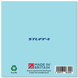 Stuff4 - Happy Birthday Son-In-Law Letter Print Card, 145mm x 145mm, Blank Inside, Forest Stewardship Council Certified, Made in UK