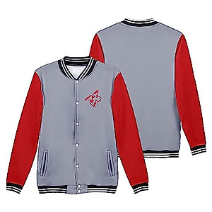 MARLLEGEBEE Ranboo Generation Loss Varsity Jacket Baseball Buttons Uniform Dream Team SMP Sweatshirt Women Men's Clothes