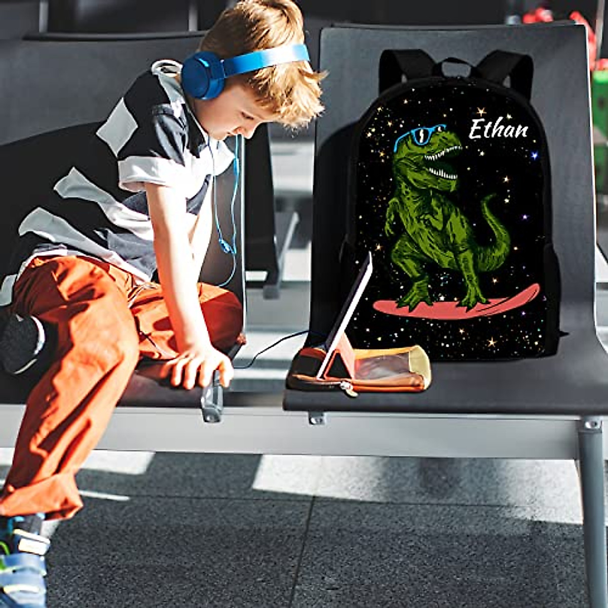 UJDUYSD Custom Backpack for Boy Girl, Custom Personalized Text Image Backpack, Customize Laptop Backpack for Men Women, Custom 17In Casual Travel Backpack