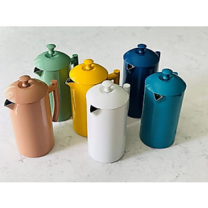 Frieling Double-Walled Stainless Steel French Press Coffee Maker - Snow White - 34 fl oz - Camping French Press Coffee Maker