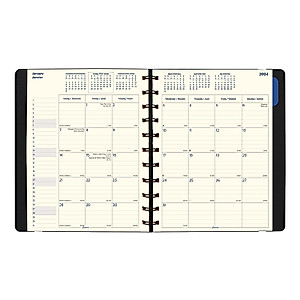 2024 Filofax 8.5-inch x 10.88-inch Academic & Calendar Monthly Planner, Black (C1811001)