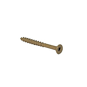 Grip Rite Prime Guard Grip Rite P212STT5#9 x 2-1/2" Exterior Star Drive Screws, Tan (5-Pound Tub)