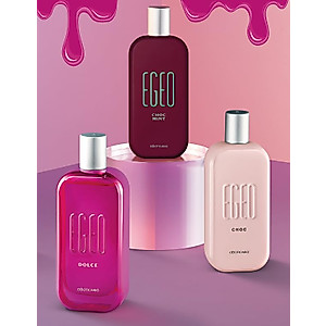 O BOTICARIO Egeo Choc Eau de Toilette, Orange Plum & Apricot Fragrance Perfume for Women, 3 Ounce