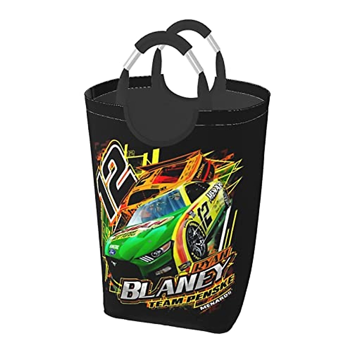 Ryan Blaney 12 Large Laundry Basket Laundry Hamper Bag Washing Bin Clothes Bag Collapsible Tall with Handles Waterproof Bathroom College Essentials Storage for College Dorm, Family