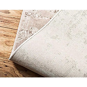 Unique Loom Uptown Collection by Jill Zarin Collection Textured Modern Beige Area Rug (9' 0 x 12' 0)