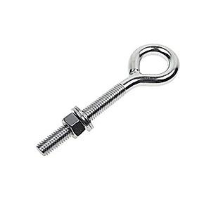 1/4" X 4" 316 Stainless Steel Eye Bolt, Working Load Limit 400 lb: 1, 2, 5, 10, 20 pcs (10)