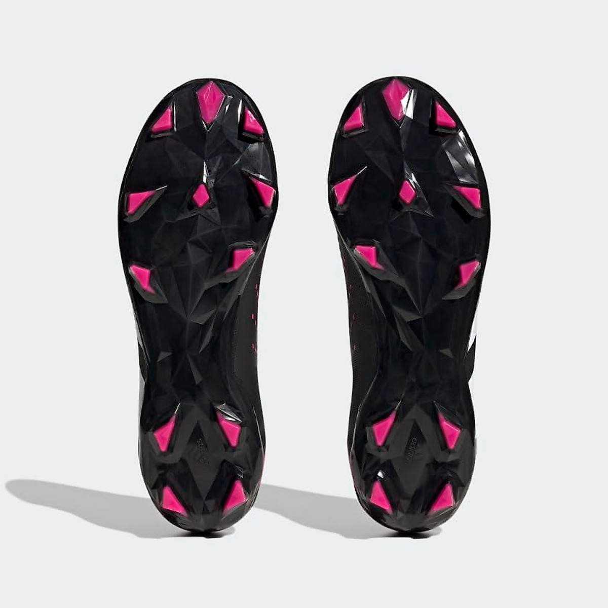 adidas Unisex Predator Accuracy.3 Firm Ground Soccer Shoe, Black/White/Team Shock Pink (Laceless), 7.5 US Men