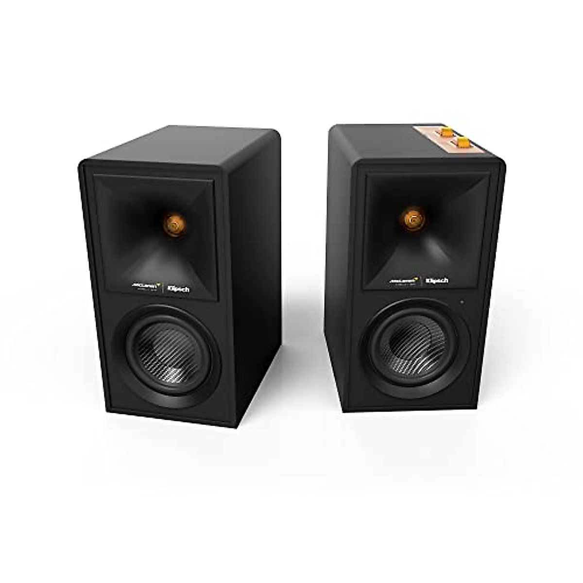 Klipsch The Fives Powered Speaker Monitor 2.0 System McLaren Edition with HDMI-ARC, Bluetooth Wireless Connection, 160 Watts Total System Power, and Best-in-Class Cabinet Construction