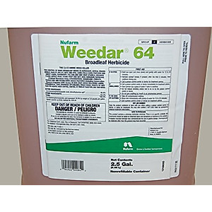 2;4-D Amine - Weedar 64 Herbicide - Active Dimethylamine Salt of 2,4-D 46.8% - 2.5 gallons by Growers Solution
