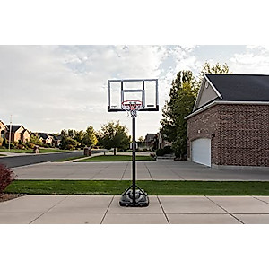Lifetime 90061 Portable Basketball System, 52 Inch Shatterproof Backboard,Black