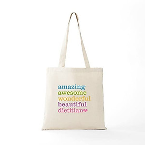 CafePress Amazing Awesome Wonderful Natural Canvas Tote Bag, Reusable Shopping Bag