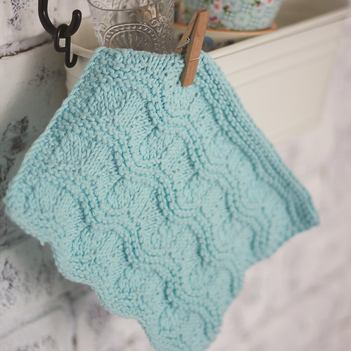 Lily Sugar 'N Cream The Original Solid Yarn, 2.5oz, Medium 4 Gauge, 100% Cotton - Robins Egg - Machine Wash & Dry (10200101215)