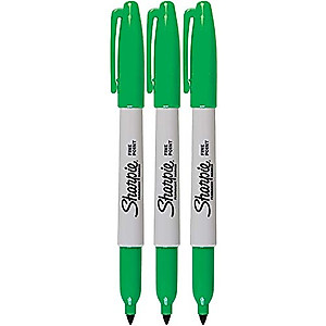 Sharpie fine point permanent marker sets lime green 3 Pcs.