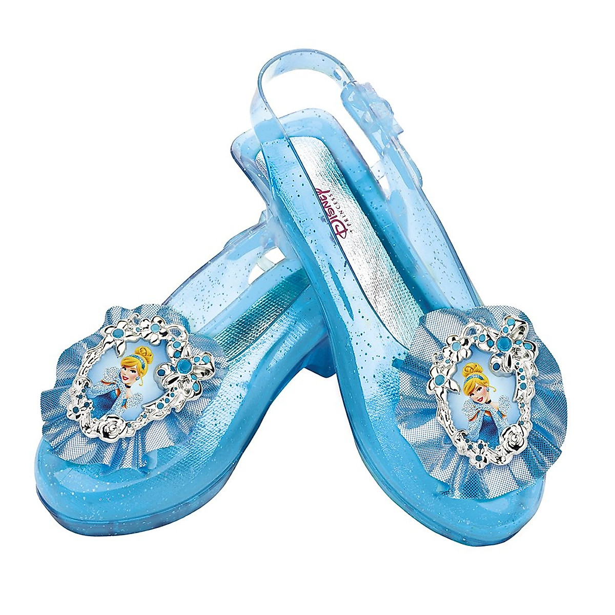 Disney Princess Cinderella Sparkle Shoes, Official Disney Costume Accessories, Age Grade 4+, Fits up to Size 6