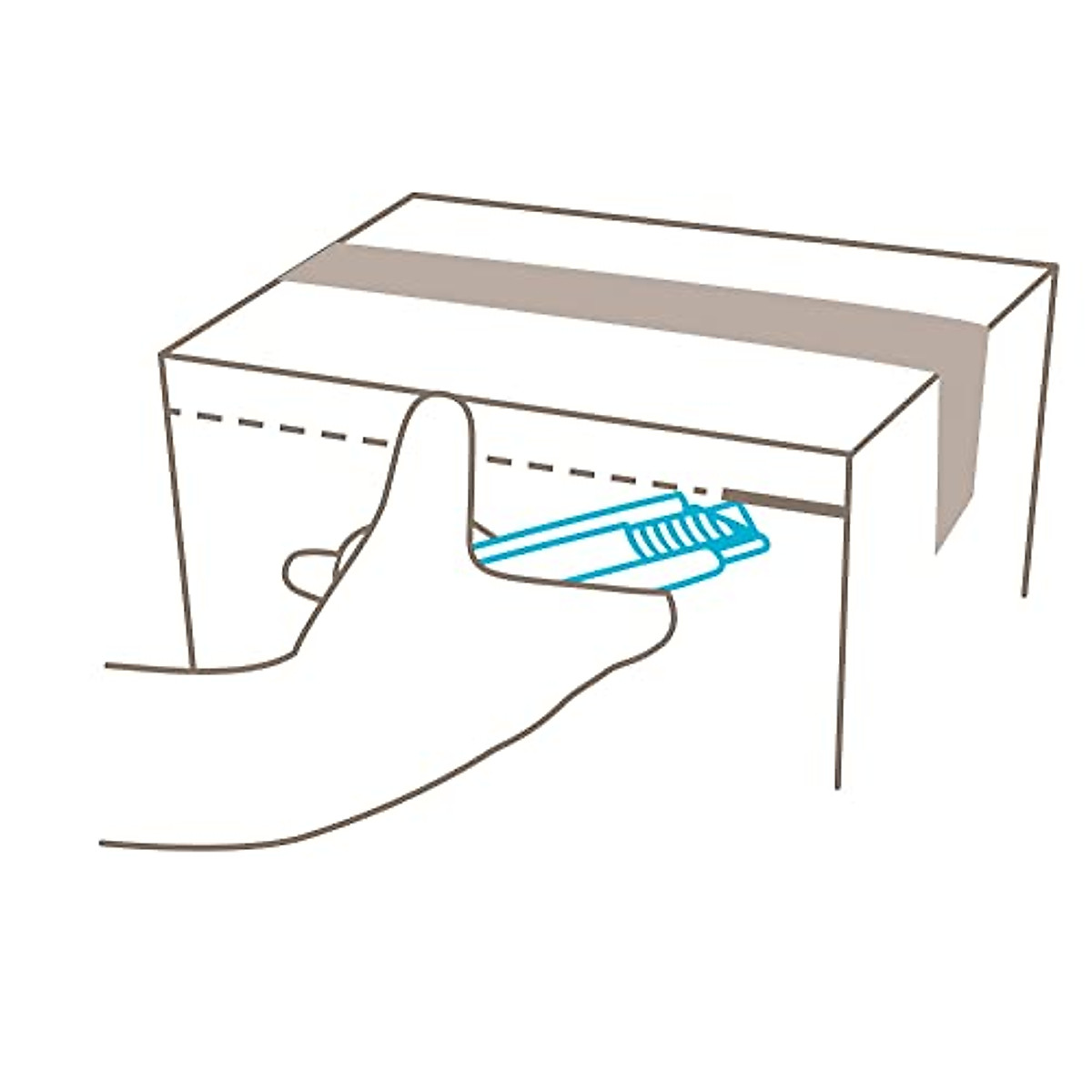 Martor 175001.02 Safety Knife Secunorm 175", Blue/Black