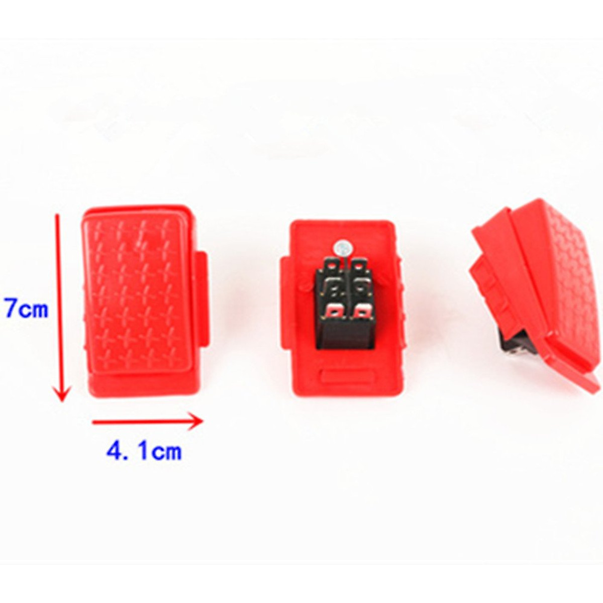 Accelerator Foot Pedal Electric Switch Accessories for Kids Reset Control Switch Children Electric Ride On Toy Car Replacement Parts Red 6-pin Socket