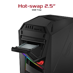 ASUS ROG Strix GL12 Gaming Desktop, Overclocked 9th Gen 8-core Intel Core i7-9700K, NVIDIA GeForce RTX 2060 6GB, 16GB DDR4 RAM, 512GB M.2 SSD + 1TB HDD, Windows 10 Home, Iroh Grey, GL12CX-DB763