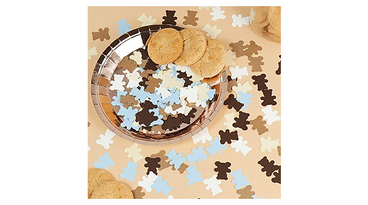 300PCS Teddy Bear Confetti for Baby Showers & Parties