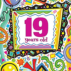 Happy 19th Birthday Card | Made in America | Eco-Friendly | Thick Card Stock with Premium Envelope 5in x 7.75in | Packaged in Protective Mailer | Prime Greetings
