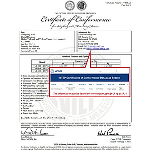 VisionTechShop TVP-60B Price Computing Scale, Lb/Oz/Kg Switchable, 60lb Capacity, 0.01lb Readability, NTEP Legal for Trade COC #19-038