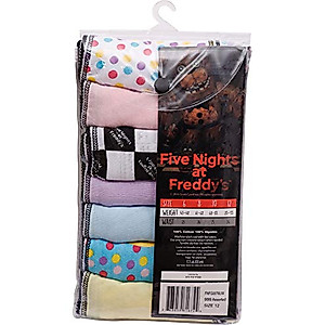Intimo Girls' Little Five Nights at Freddy's Underwear 7 Pack, Multi, 6