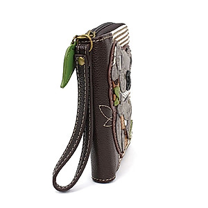 Chala Group Handbags Koala Zip-Around Wallet - Wristlet, Brown