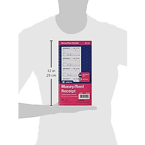 Adams Rent & Money Receipt Book | 2-Part Carbonless | 200 Sets