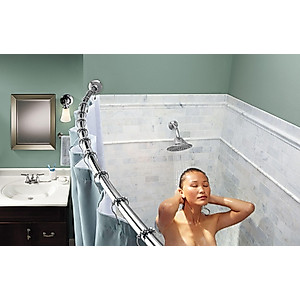 Moen SR2100CH Shower Curtain Rings, Pack of 12, Chrome