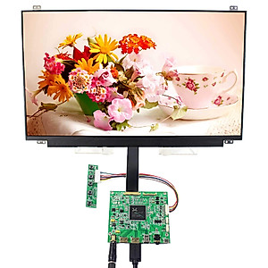 VSDISPLAY 15.6" 4K 15.6 inch NV156QUM-N44 3840X2160 IPS LCD Screen with 2 HD-MI Mini+DP LCD Controller Driver Board