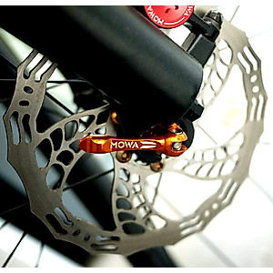 MOWA Road Bicycle Bike Ultralight Titanium Axle Wheel Hub Front and Rear Quick Release QR Skewer Set (Gold)