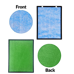 HSP002 True HEPA Air Filter Replacement Compatible with HATHASPACE Air Purifier 2.0 (H13 True HEPA)