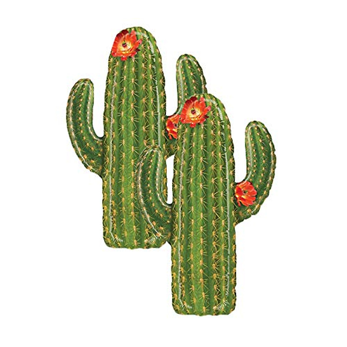 Set of 2 Jumbo 41" Realistic Fiesta Desert Cactus Party Balloons