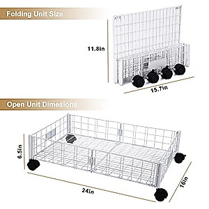 Under Bed Storage with Wheels 2 Pack，Under Bed Shoe Storage Organizer Drawer with Markable Nameplate，Under-Bed Shoe Storage Organizer for Clothes, Toy, Book, Blanket, Under-Bed Storage Containers(White-2 Pack, White-Style-1)