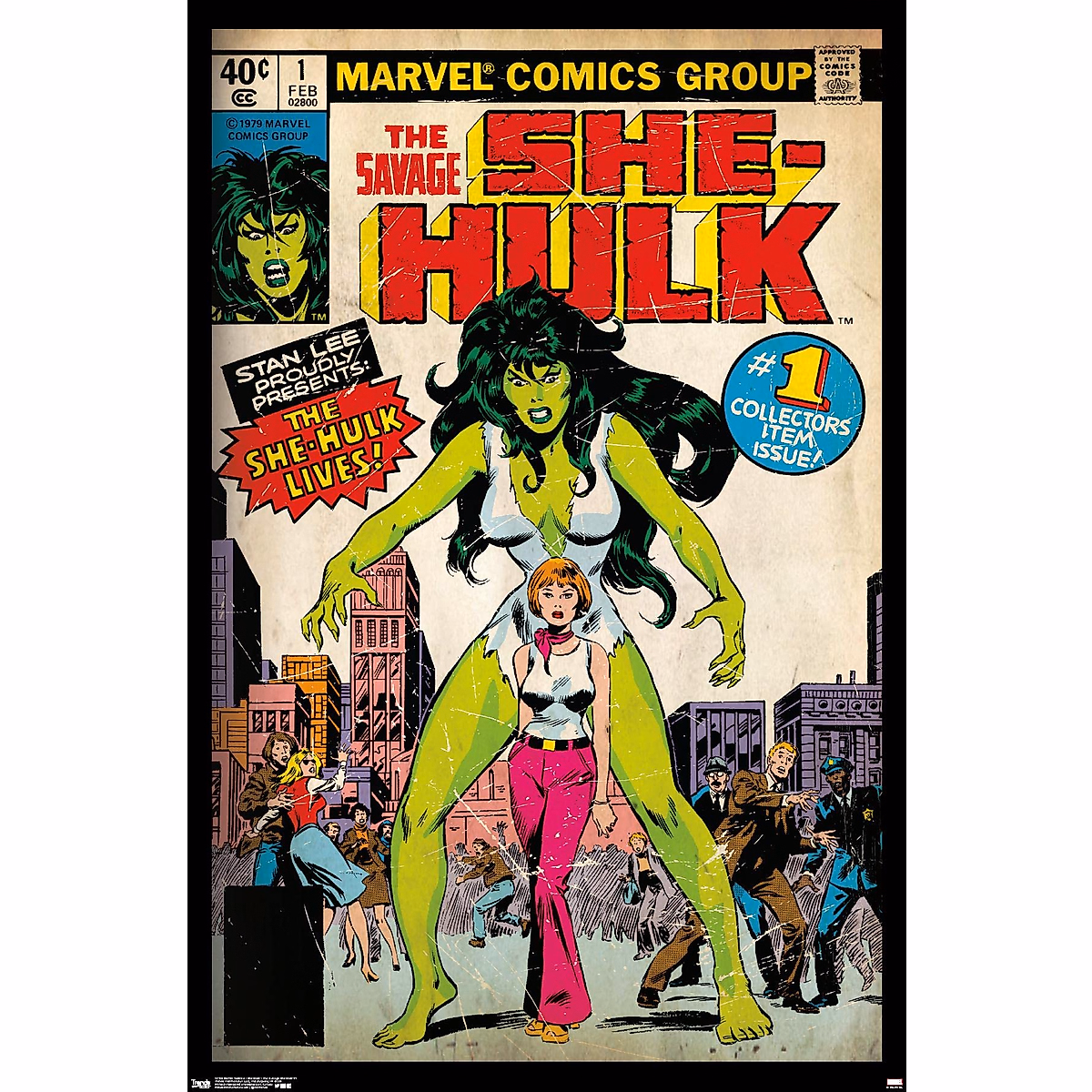 Trends International Marvel Comics - She-Hulk - The Savage She-Hulk #1 Wall Poster, 22.375" x 34", Premium Unframed Version