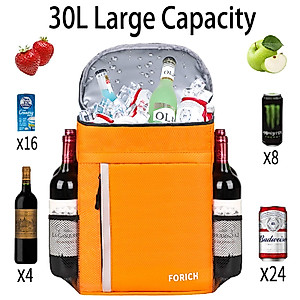 FORICH Soft Cooler Backpack Insulated Waterproof Backpack Cooler Bag Leak Proof Portable Small Cooler Backpacks to Work Lunch Travel Beach Camping Hiking Picnic Fishing Beer for Men Women