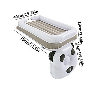 DISPRA Toddler Airplane Bed, Inflatable Toddler Airplane Bed for Toddler, Portable Baby Bed for Cars, Foldable Blow Up Mattress for Airplane, Car, Train, Traveling Bed st