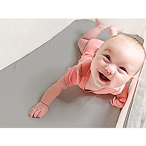 Bassinet Bed Sheets – Premium Bassinet Fitted Sheet for Halo, Mika Micky, Maxi COSI & Others - 4 Pack 100% Jersey Knit - Bassinet Bedding for Standard Size Oval or Halo Bassinet Pads for Boys & Girls