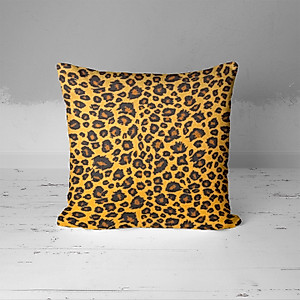 iiRov Summer Design Ink-Fuzed Decorative Throw Pillow - Summer Tiger Fur