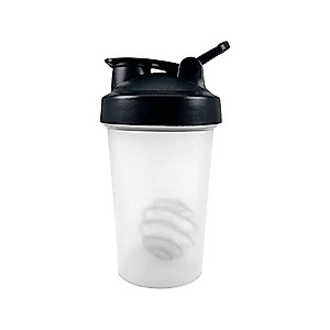 D.Y.A Shaker Bottle with Shaker Balls Leak Proof Drink Shaker Bottle Ideal for Workout Supplements,Protein powder, BPA Free, Nutrition, Portable Fitness Bottle for Fitness Enthusiasts Athletes (400ml,12-OZ)