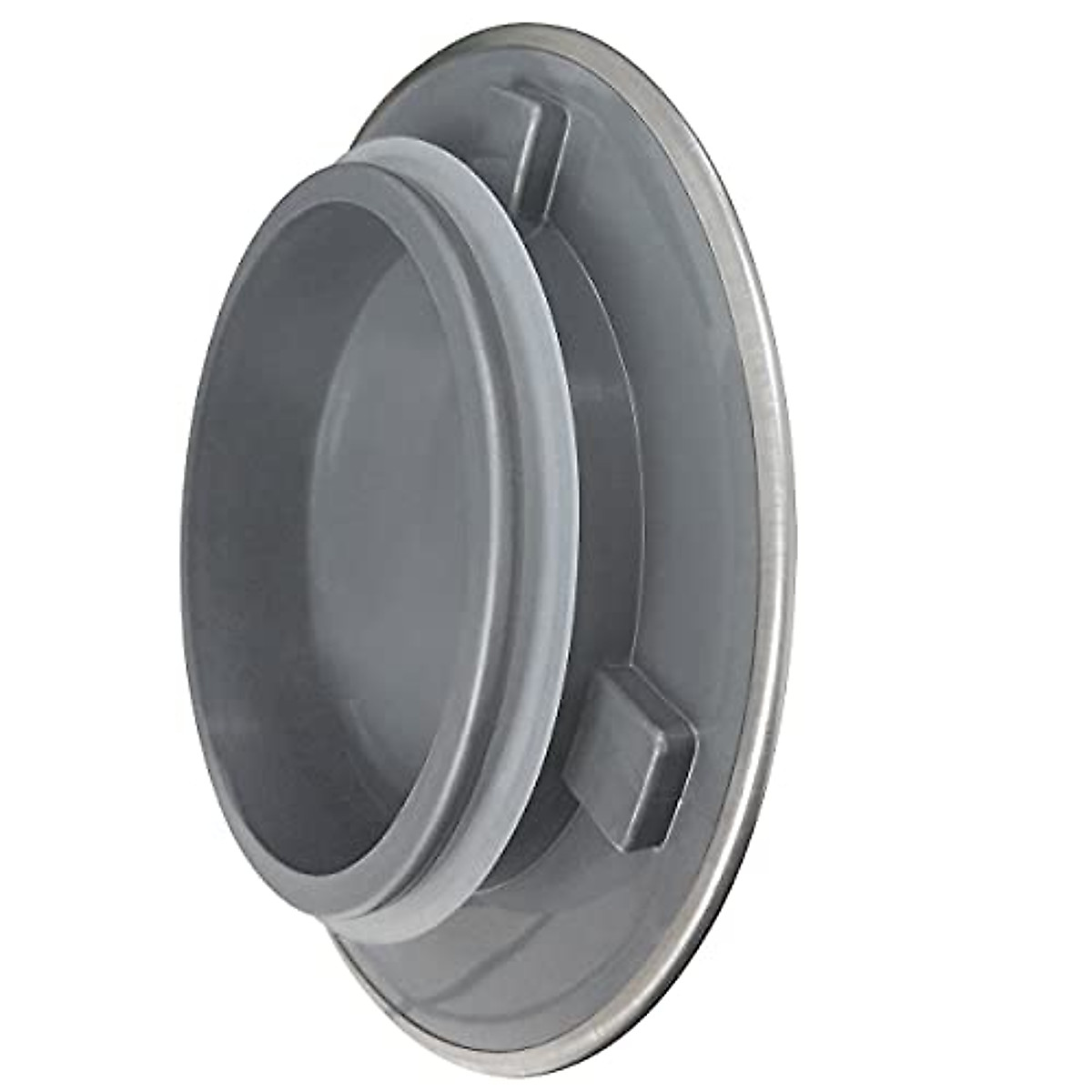 GZILA Kitchen Sink Stopper, Flat Decor Cover 304 Stainless Steel Sink Drain Stopper, Fits 3.5" Standard Strainer Brushed Nickel