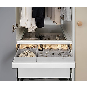 KOMPLEMENT insert for jewellery 25x53x5 cm light grey