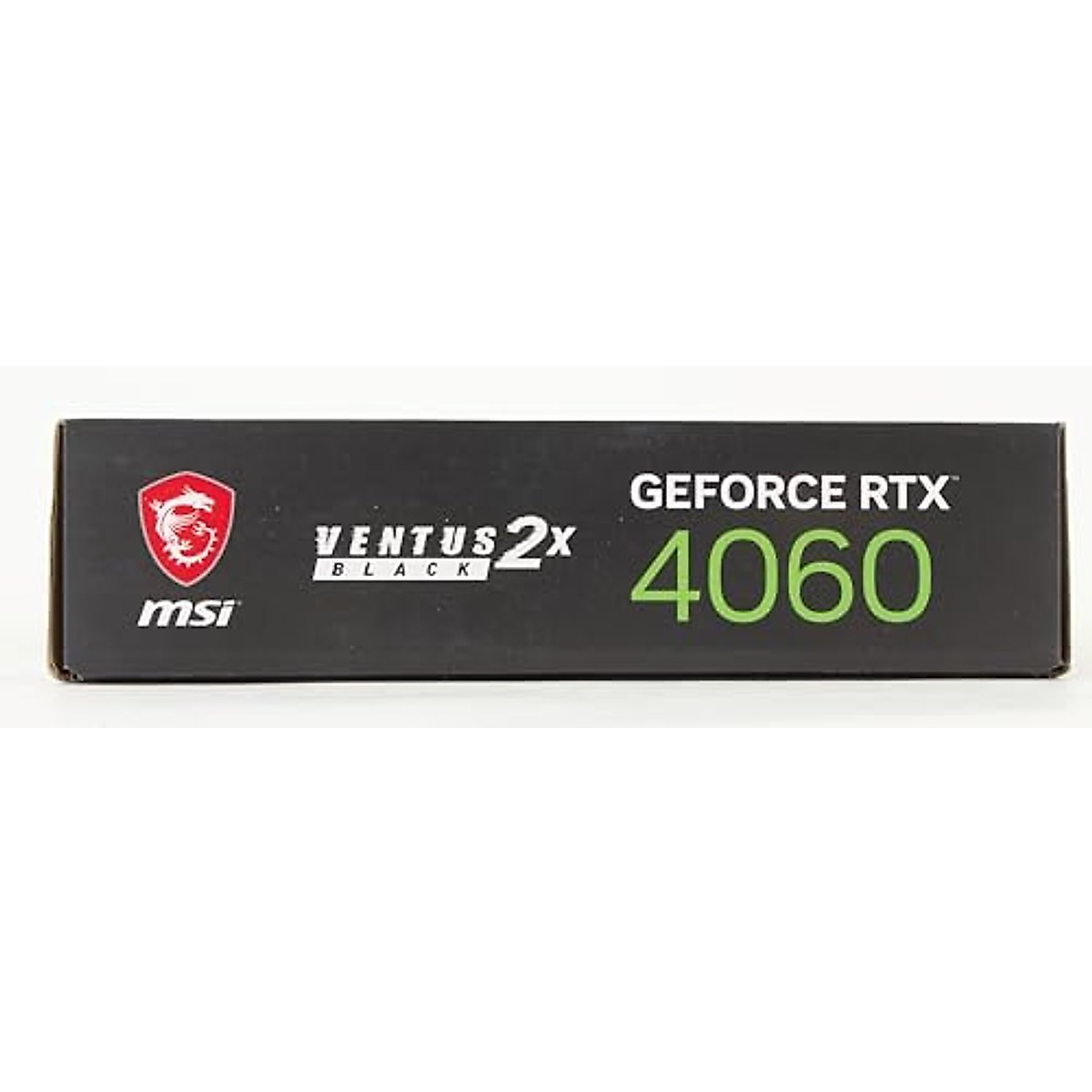 MSI GeForce RTX 4060 Ventus 2X Black 8G OC Gaming Graphics Card - 8GB GDDR6X, PCI Express Gen 4, 128-bit, 3X DP v 1.4a, HDMI 2.1a (Supports 4K & 8K HDR)