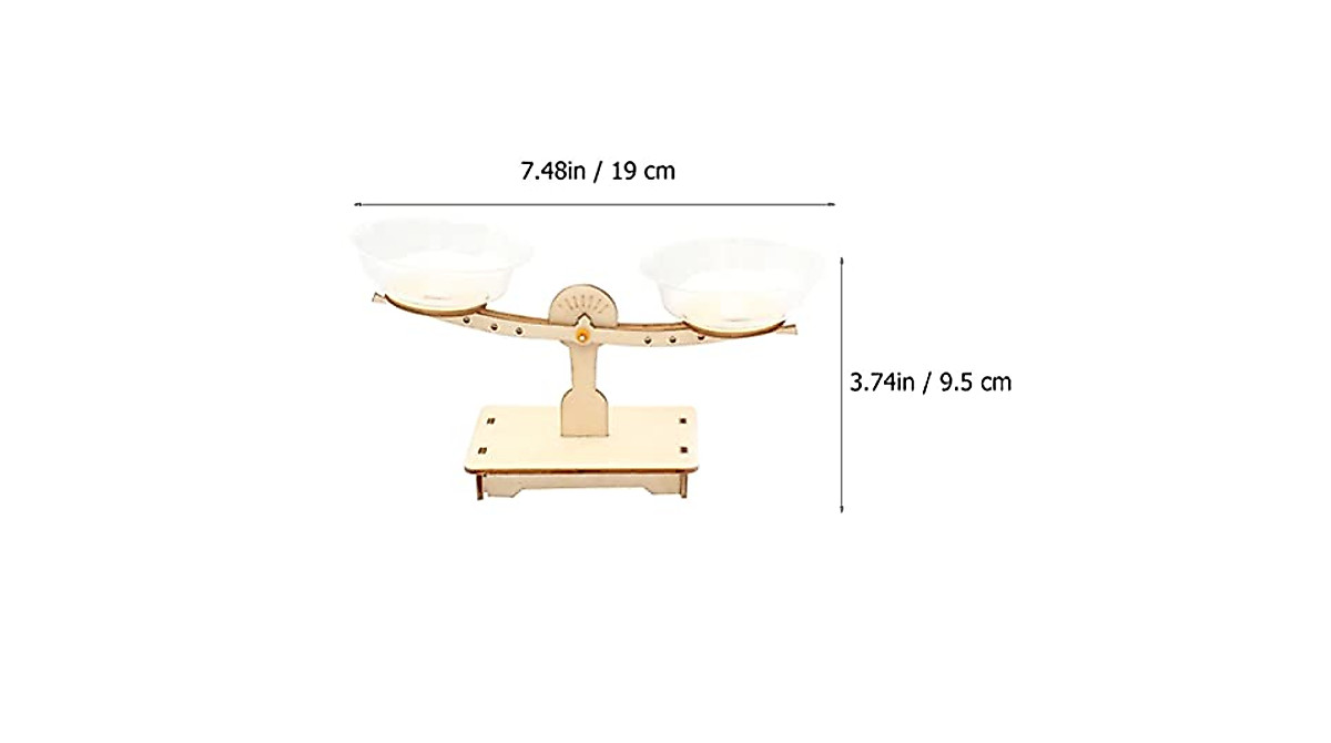 Baluue Wooden Balance Scale Toy - Montessori Learning Tool