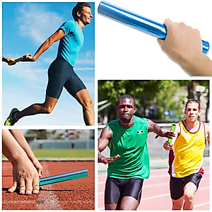 XMWangzi Aluminum Track Field Relay Batons, Race Equipments for Running Race Team, Suitable for Outdoor Sports Practice Athlete, Corrosion Resistant High Strength Smooth Surface