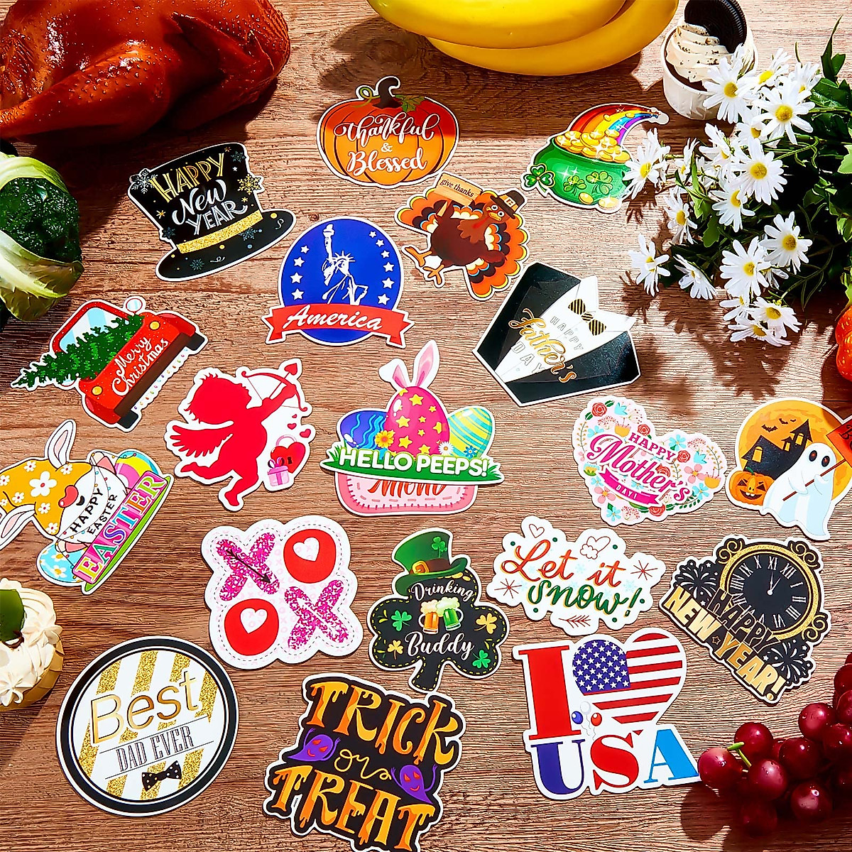 Weewooday 20 Pcs Holiday Magnets St. Patrick's Day Easter Day Fridge Magnet Holiday Refrigerator Magnets Locker Sticker Magnet Festival Kitchen Refrigerator Magnet Cover