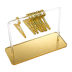 1PCS Earring Display Stand,Multi-color Coat Hanger Shape Display Stand Transparent Earrings Holder Acrylic Jewelry Display Organizer(Gold)