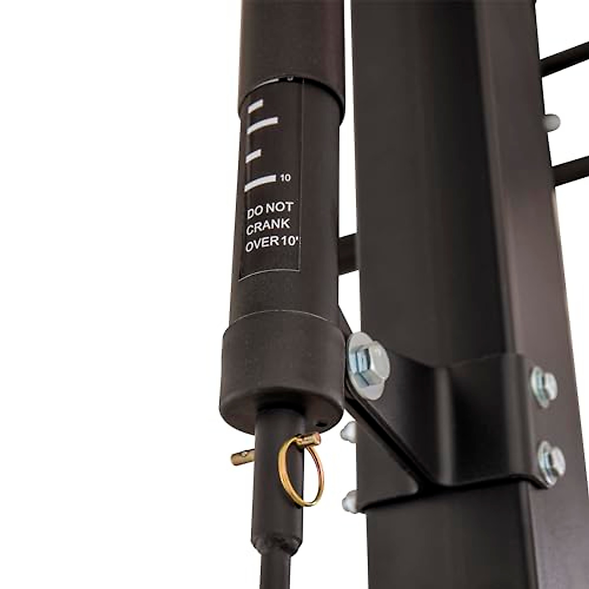 Silverback Ghost Basketball Goal with 60-Inch Tinted Tempered Glass Backboard